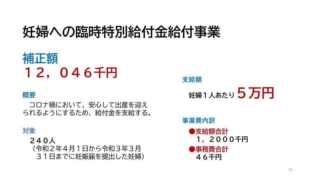 妊婦への臨時特別定額給付金を給付金します 森あきひろ 〜（一社）みらい政策研究所〜